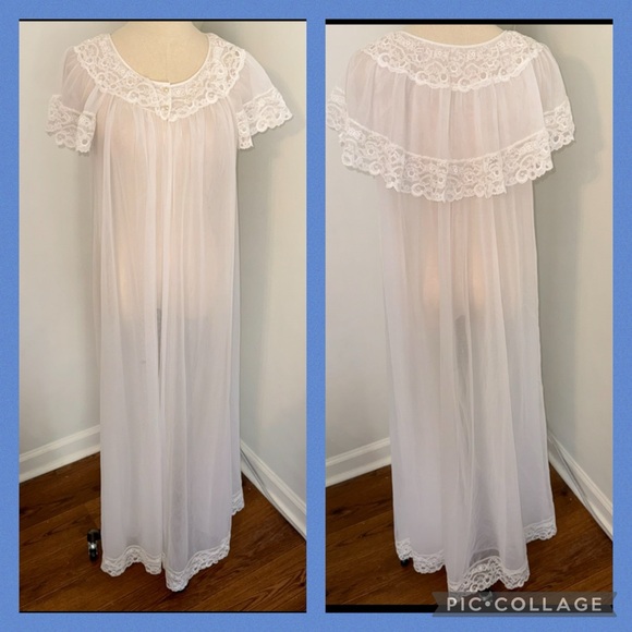 Shadowline | Intimates & Sleepwear | Shadowline Small Sheer Long White ...